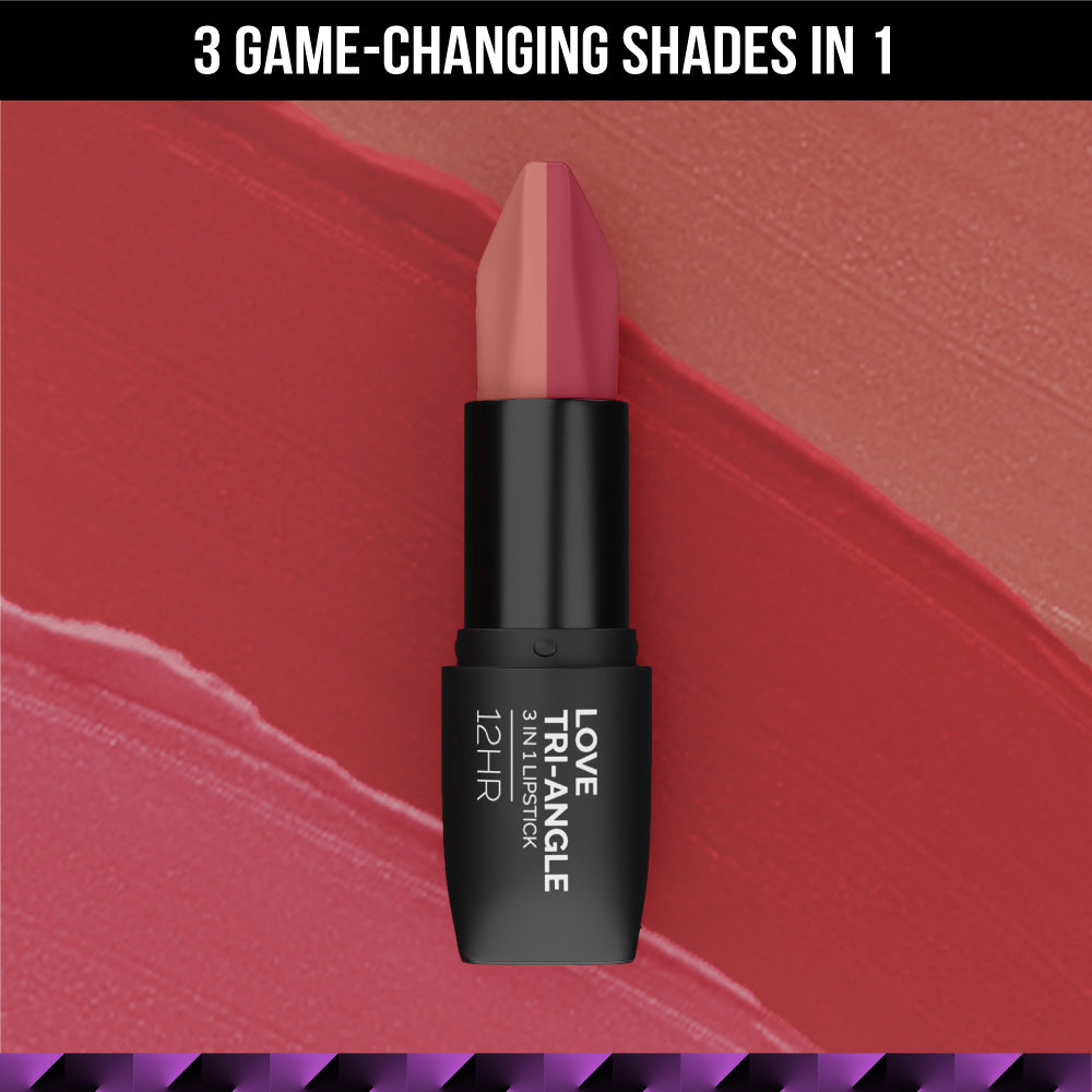 Staze Love Tri-Angle 3 in 1 Lipstick - Bullet Matte Lipstick – Staze Beauty