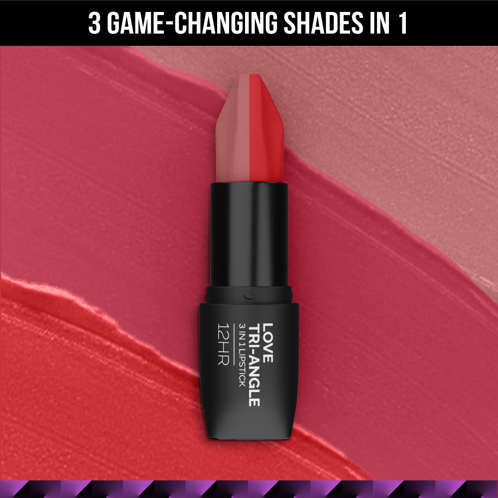 Staze Love Tri-Angle 3 in 1 Lipstick - Bullet Matte Lipstick – Staze Beauty