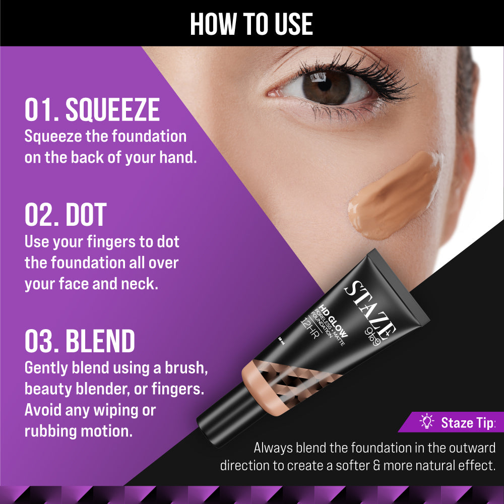 Staze HD Glow - Longwear Foundation- 128C Cashmere – Staze Beauty