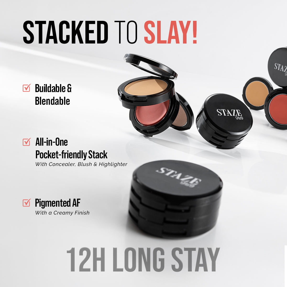 Triple Treat Stacked Face Palette – Staze Beauty