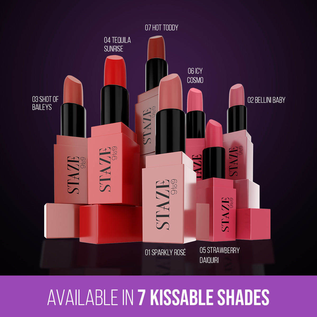 Staze Creme De La Matte - Creamy Matte Lipstick – Staze Beauty