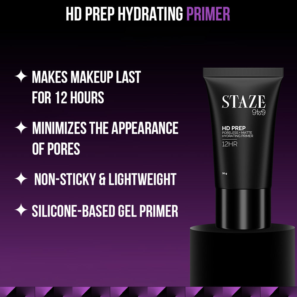 Staze HD Prep - Blurring + Longwear Base Primer – Staze Beauty